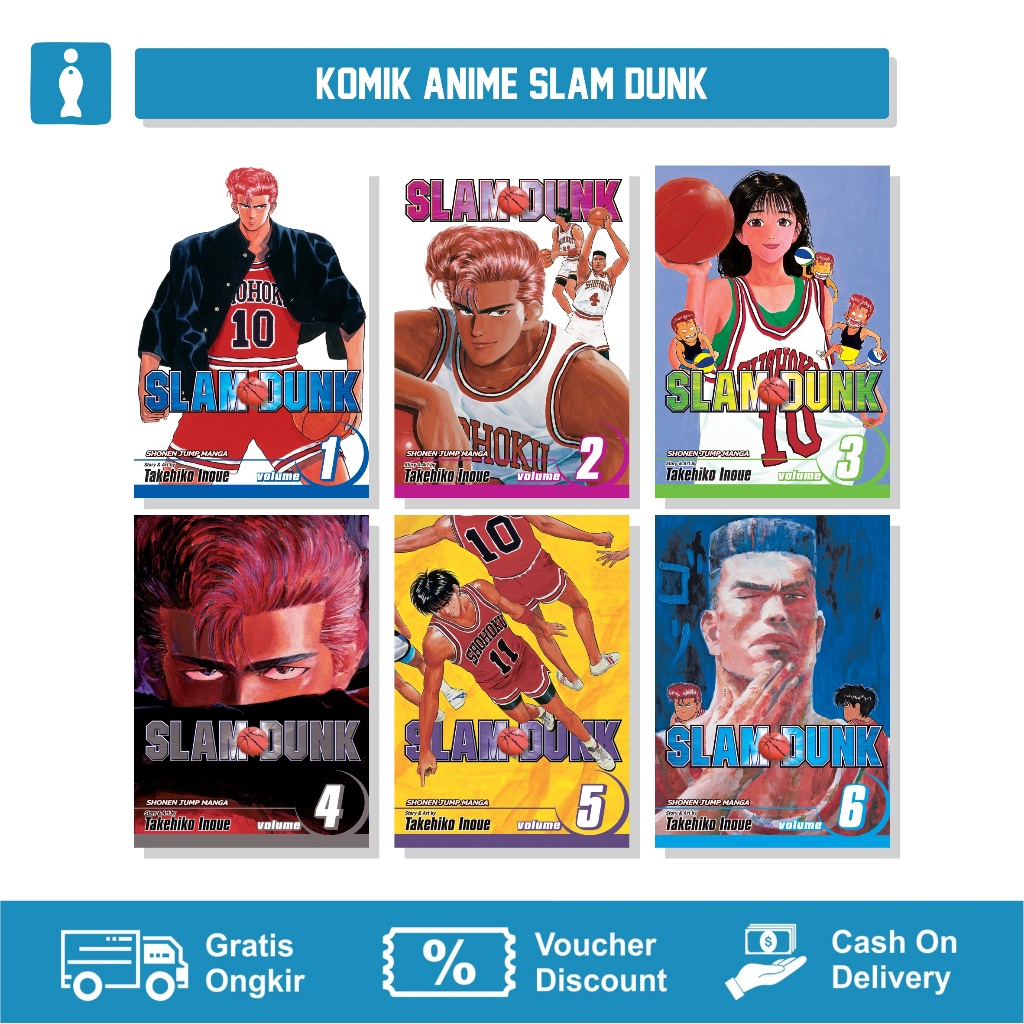 Slam Dunk Manga Comic Book Vol. 01-31 Indonesian | Shopee Malaysia