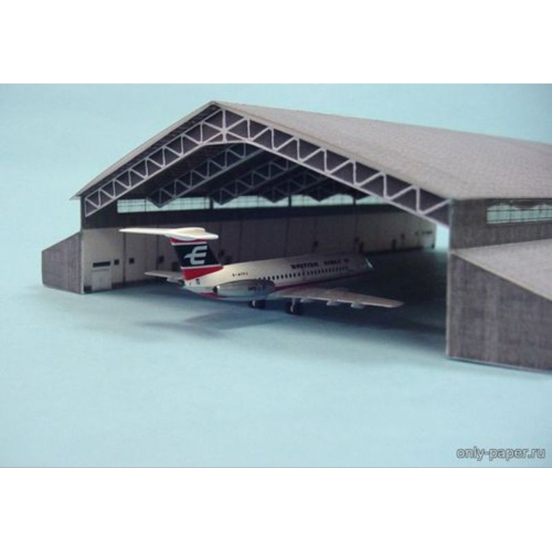 1:300 scale aircraft foul diorama papercraft pattern sheet (2OP-Ab1 ...