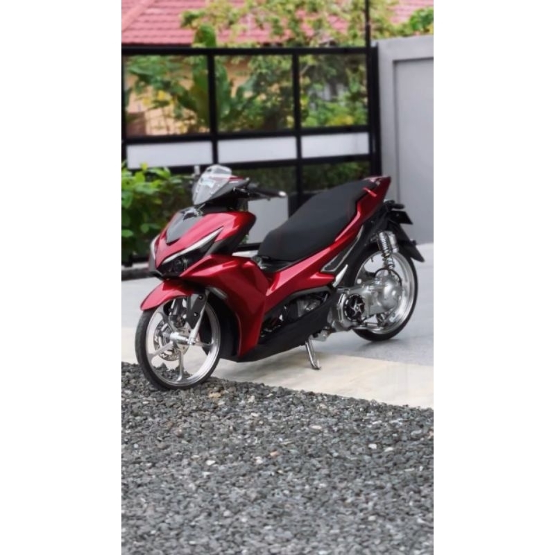 MERAH Candy Red decal Sticker yamaha aerox 155 Sticker, candy Red ...