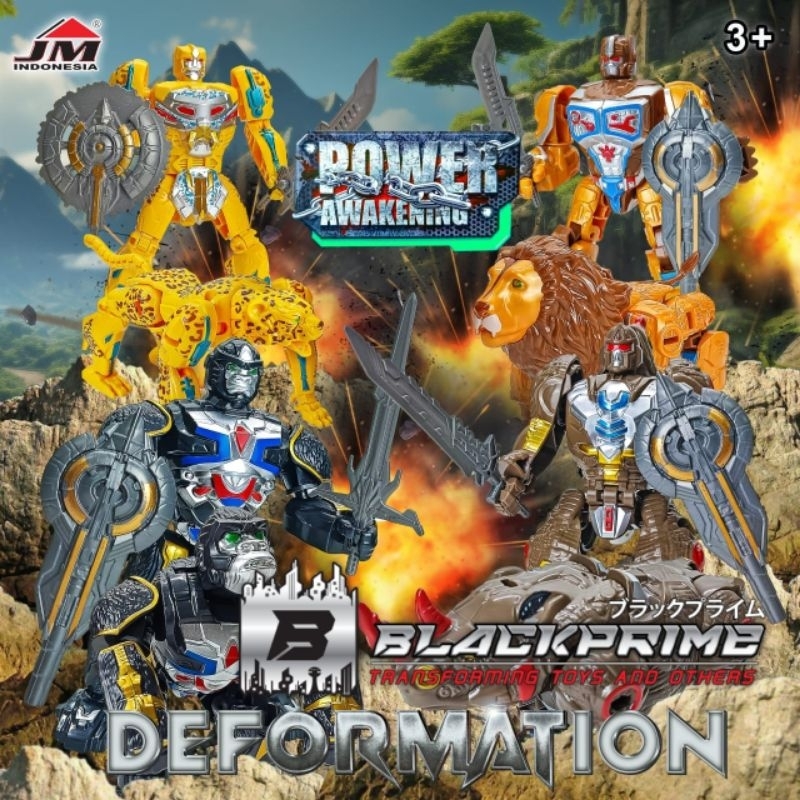Justice warrior Beast warrior deformation gorilla cheetah lion rhino ...