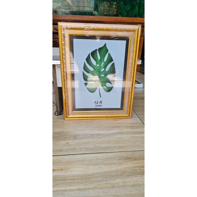 Frame / FIGURA / PIGURA / DOWRY FRAME 30X40 GOLD CARVED GOLD | Shopee ...