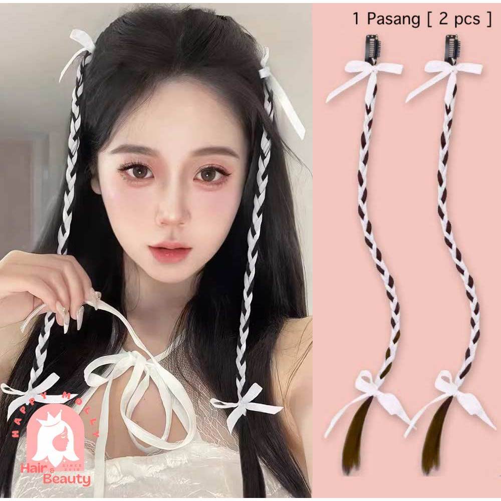 1pcs Hair Clip Extension Braid Ribbon - Highlight Hair Extensions ...