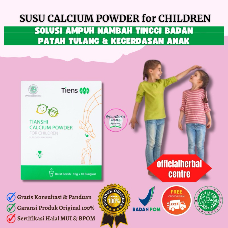 Tiens Nutrient Calsium Powder For Children Original 100% Calcium ...