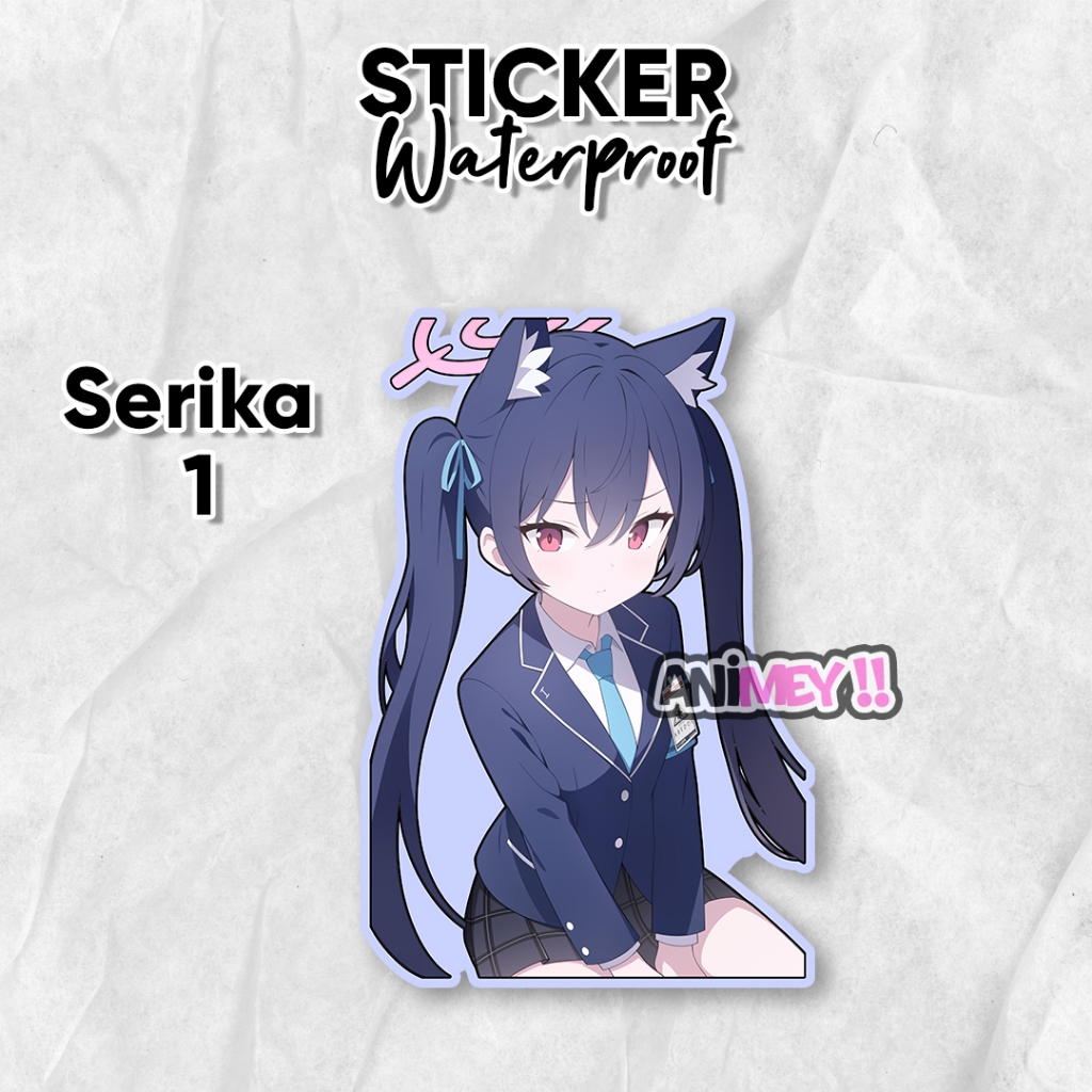Serika Kuromi Blue Archive Sticker / Waterproof Anime Sticker | Shopee ...