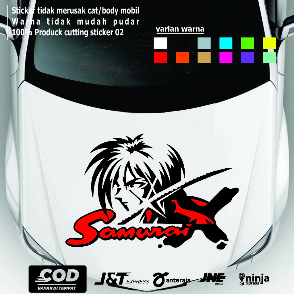 MESIN Stcker SAMURAI Car Hood All Cars STICKER CUTTING Car Hood ...