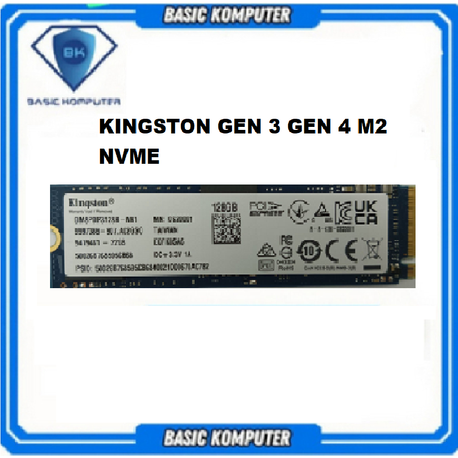 Ssd KINGSTON 128 GB M2 NVME GEN 3X4 | Shopee Malaysia