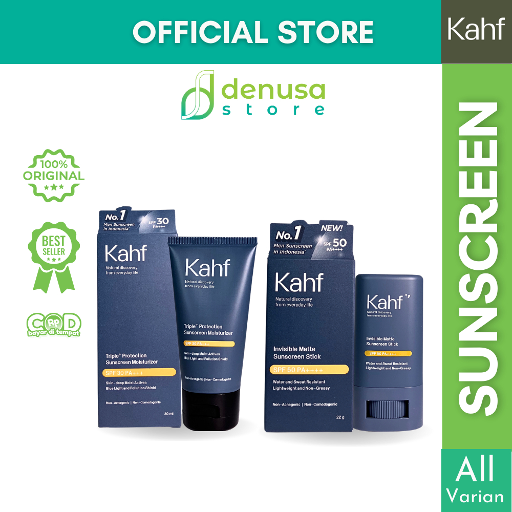 Kahf Sunscreen Moisturizer Invisible Matte Stick Triple Protection SPF ...