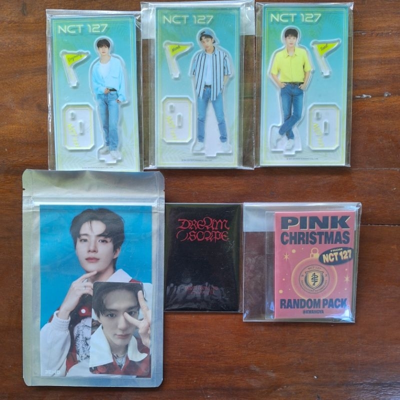 [READY] STANDEE ACRYLIC MARK DOYOUNG TAEIL 4X6 JENO PINK CHRISTMAS 2023 ...