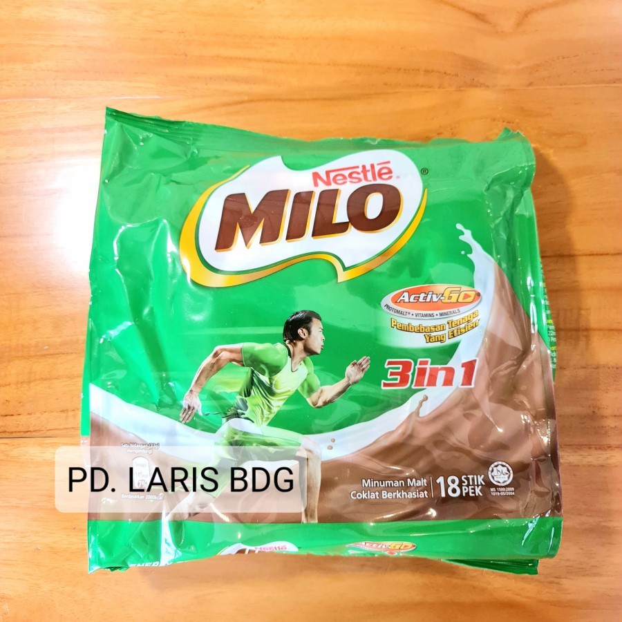 Milo 3 IN 1 MALAYSIA CONTENTS 18 STICKS (NESTLE MILO CHOCOLATE STICK ...