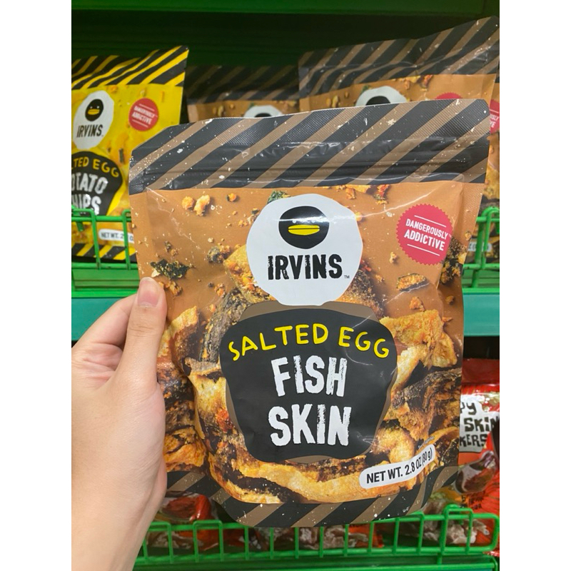 Irvins salted egg fish skin/smoked cheese salmon skin/salted egg potato ...