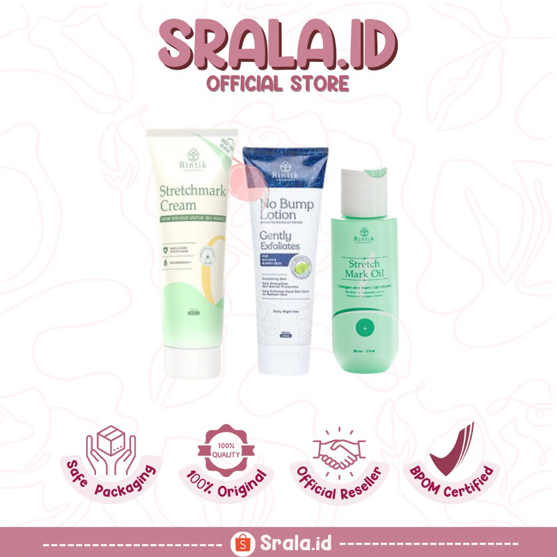 RINTIK STRECH MARK OIL, NO BUMP LOTION, & STRETCHMARK CREAM | Shopee ...