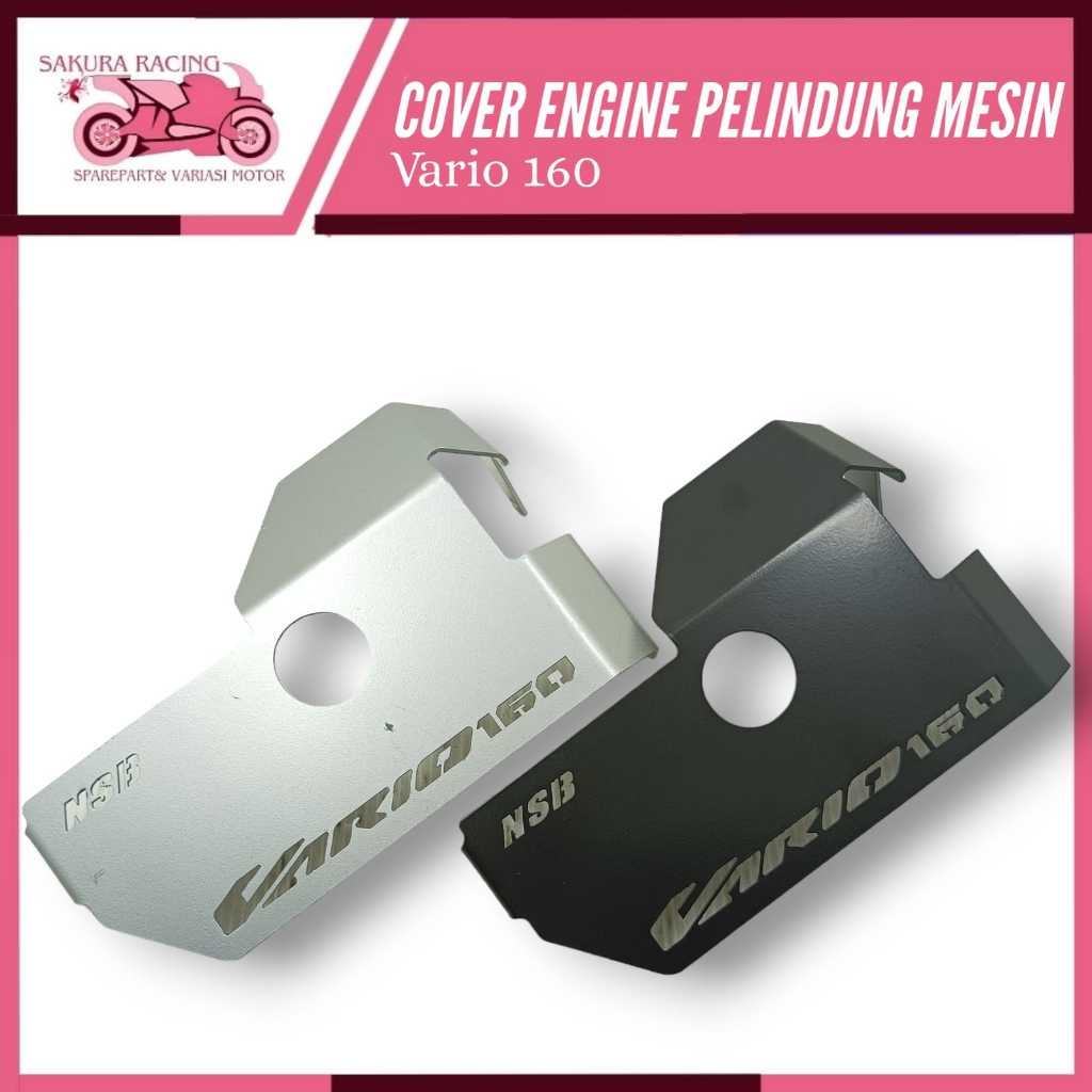 MESIN Engine Cover Engine protector Vario 160 Engine cover | Shopee ...
