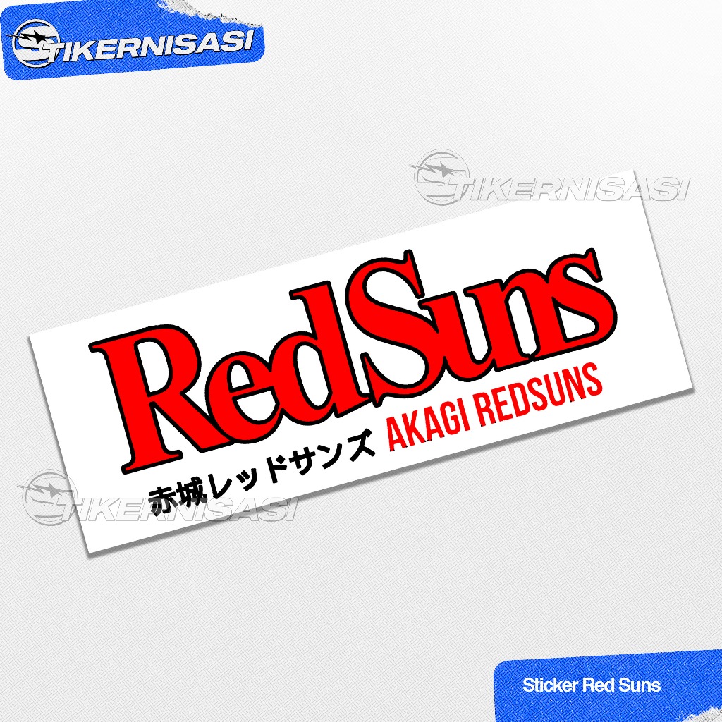 Sticker JDM Akagi RedSuns Initial D | Shopee Malaysia