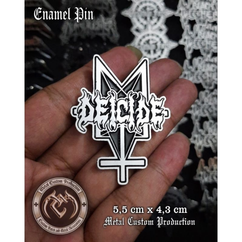 Enamel Badge Pin Metal Deicide Cross / Badge Pin / Metal Pin / Cast Iron Enamel Pin / Iron ...