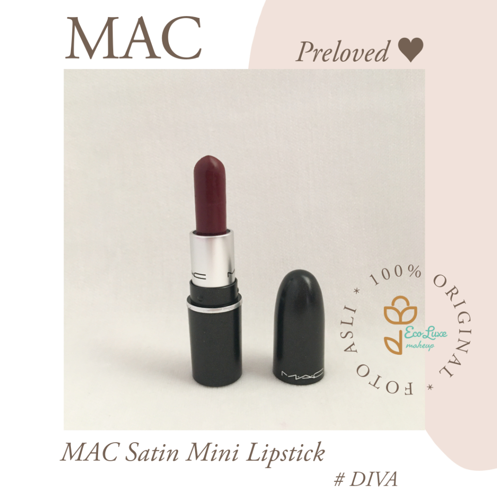 Mac DIVA travel size mini lipstick (Preloved lipstick MAC) | Shopee ...