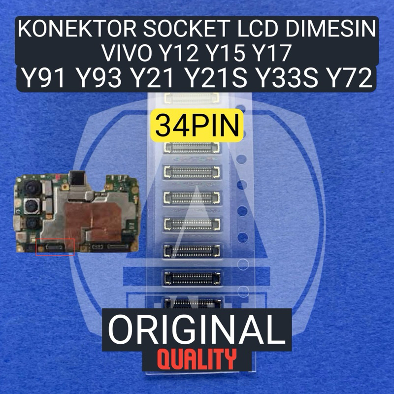 VIVO Y91 / Y93 / Y21 / Y21S / Y12 / Y15 / Y17 LCD CONNECTOR SOCKET ...