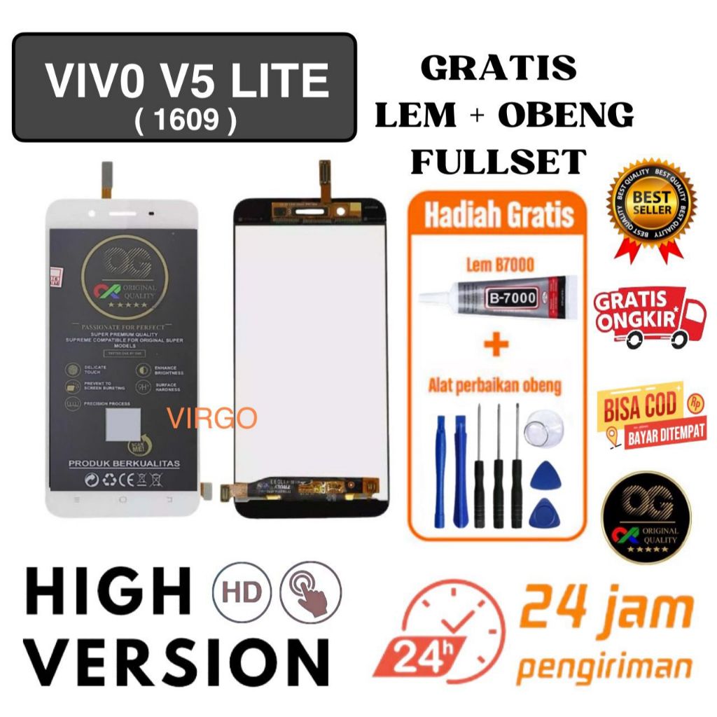 Lcd VIVO V5 LITE (1609) full set free GLUE + SCREWDRIVER / LCD ...