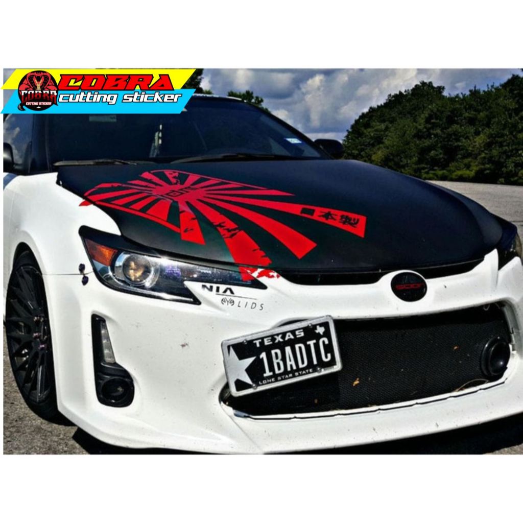 Jdm JAPAN FLAG STICKER JDM Car Hood STICKER | Shopee Malaysia