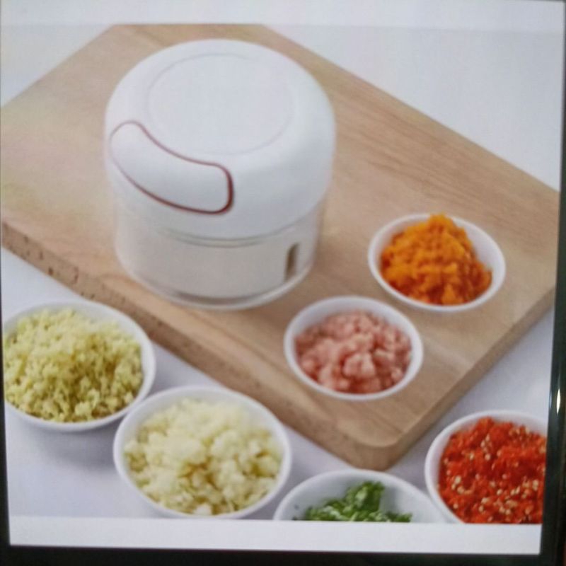 Manual mini food chopper-manual blender -manual chopper | Shopee Malaysia