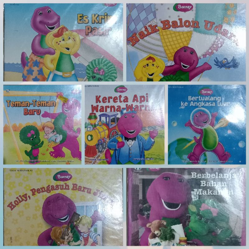 Barney's picture story book The beauty of making friends, learning to ...