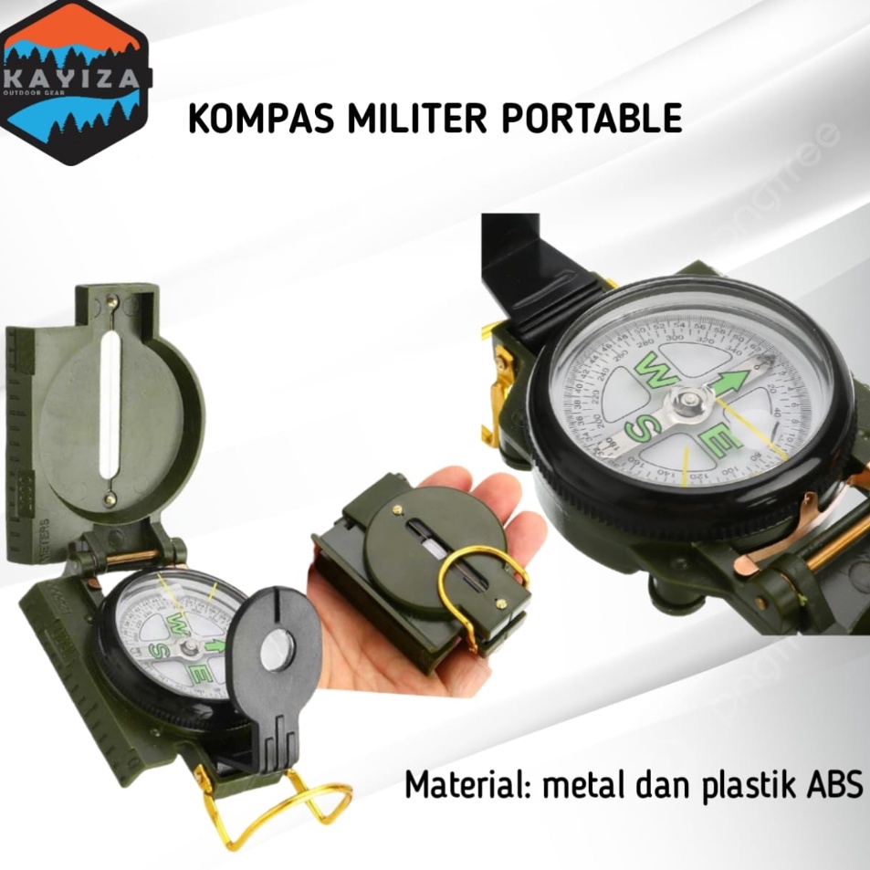 New Update Military compass Portable Folding metal Lenstic compass ...