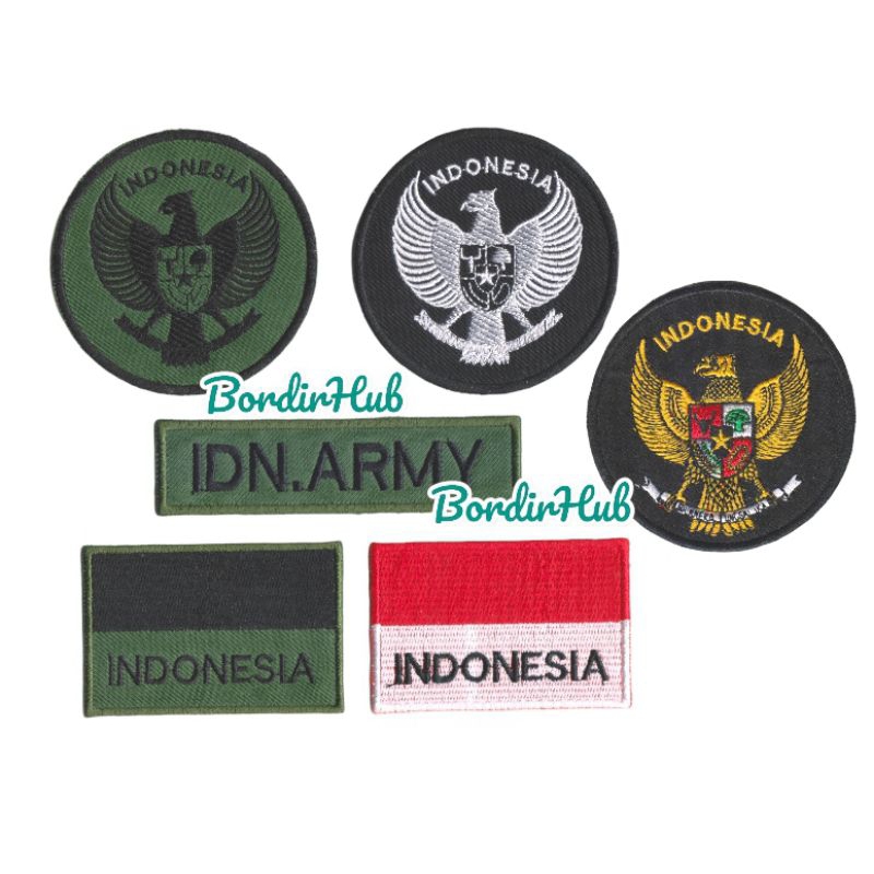 Indonesian army garuda embroidered patch, logo emblem, additional ...