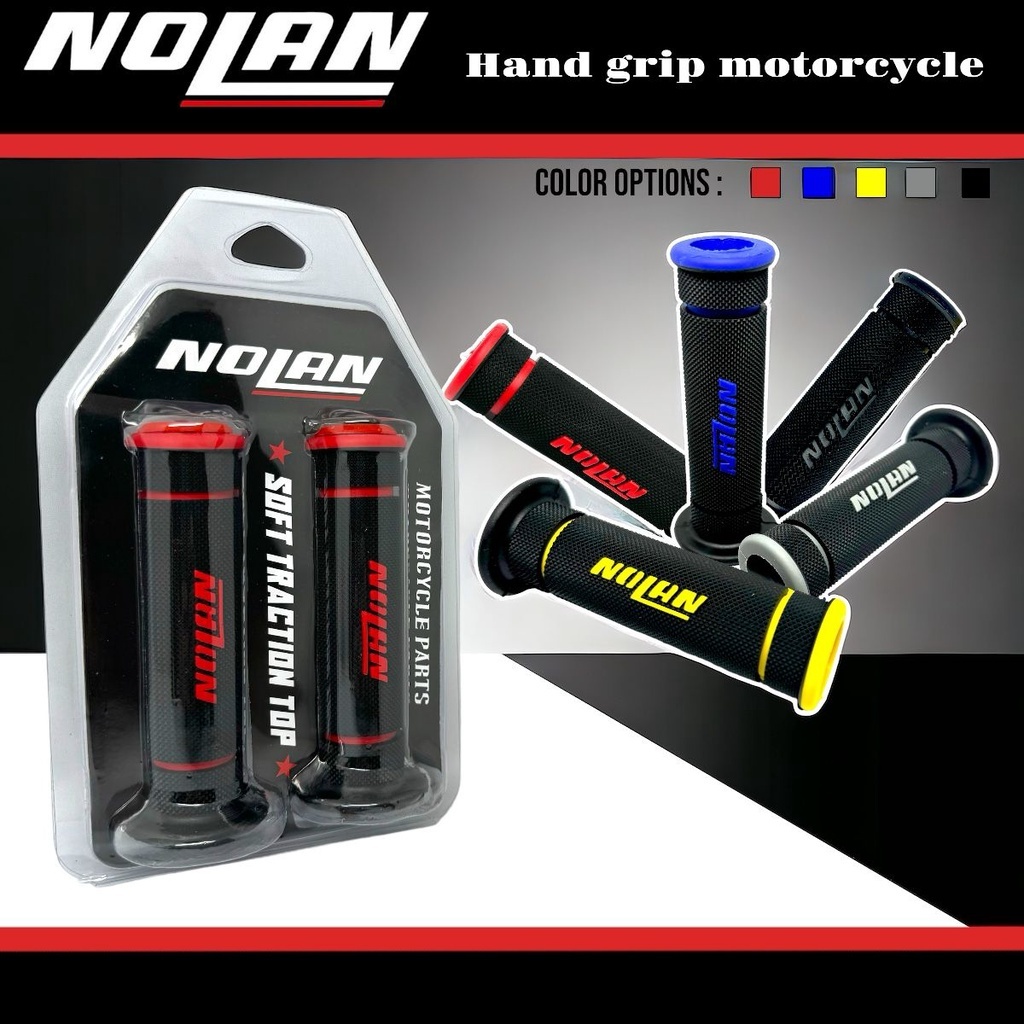 Hand GRIP NOLAN Rubber GRIP Serration MODEL BLACK SERIES MOTOR vario ...