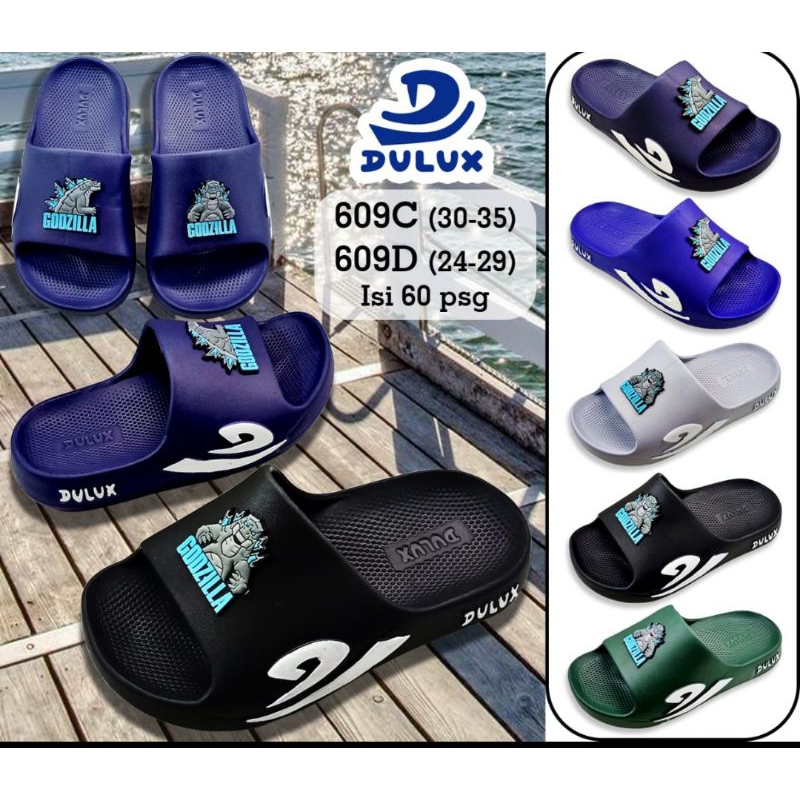Boys' Godzilla 609 Motif Flip Flop Sandals | Shopee Malaysia