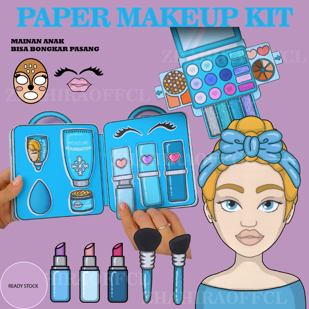 Paper dolls house makeup kit Children's Educational Toys Disassembly ...