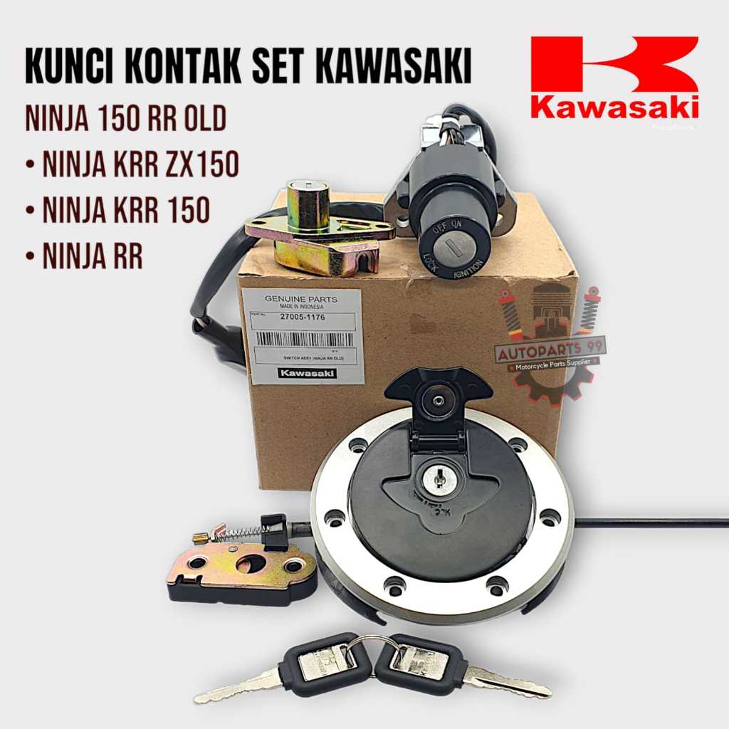 Ninja 150 RR KRR ZX KRR Ignition Key Complete Set Original Quality ...