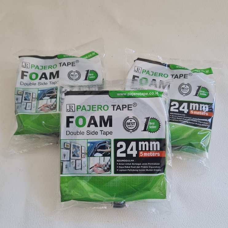 HIJAU Double Tape Foam/Sponge Pajero Green 24mm | Shopee Malaysia