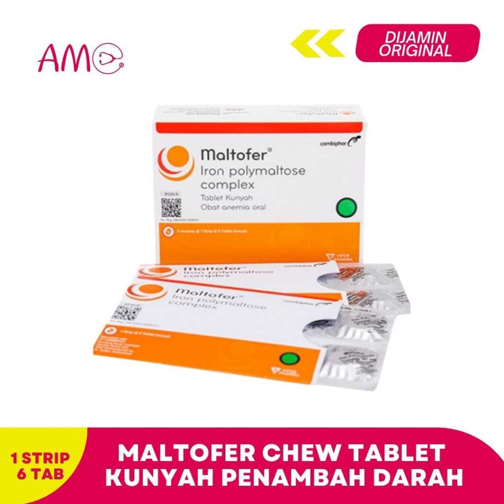 Maltofer Chewable Tablets Anemia Blood Enhancer 1 strip Contains 6 ...
