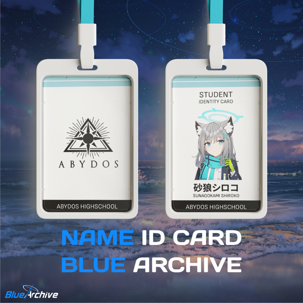 Student ID Card / Name Tag Blue Archive / Custom Blue Archive | Shopee ...