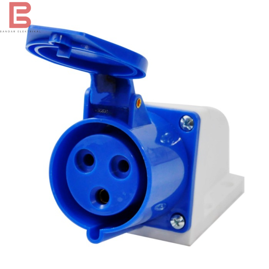 Industrial Socket / Genset Socket 3 Pin 32A CEE 123 TAB | Shopee Malaysia