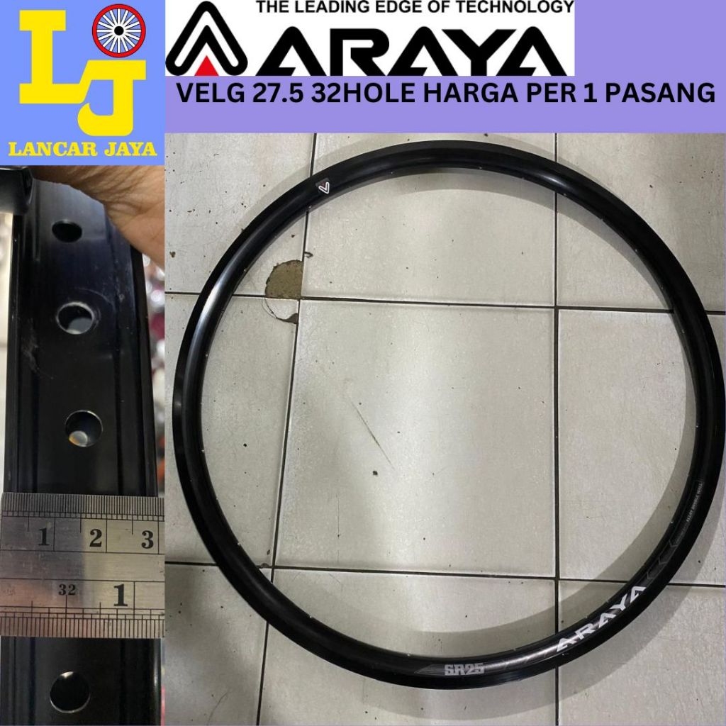 Araya MTB Hardtail Bicycle Rims XC 27.5 SR25 32Hole Alloy Double Wall ...