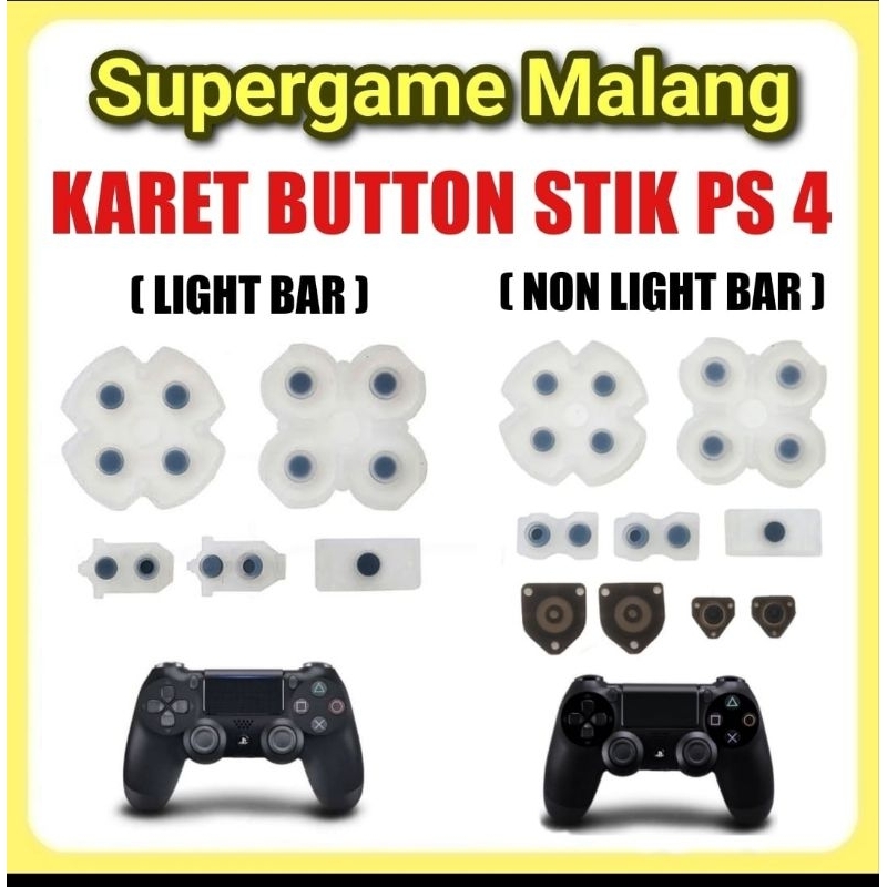 TOMBOL Rubber PS4 Light Bar Stick Ori PS 4 Button Non Light Bar ...
