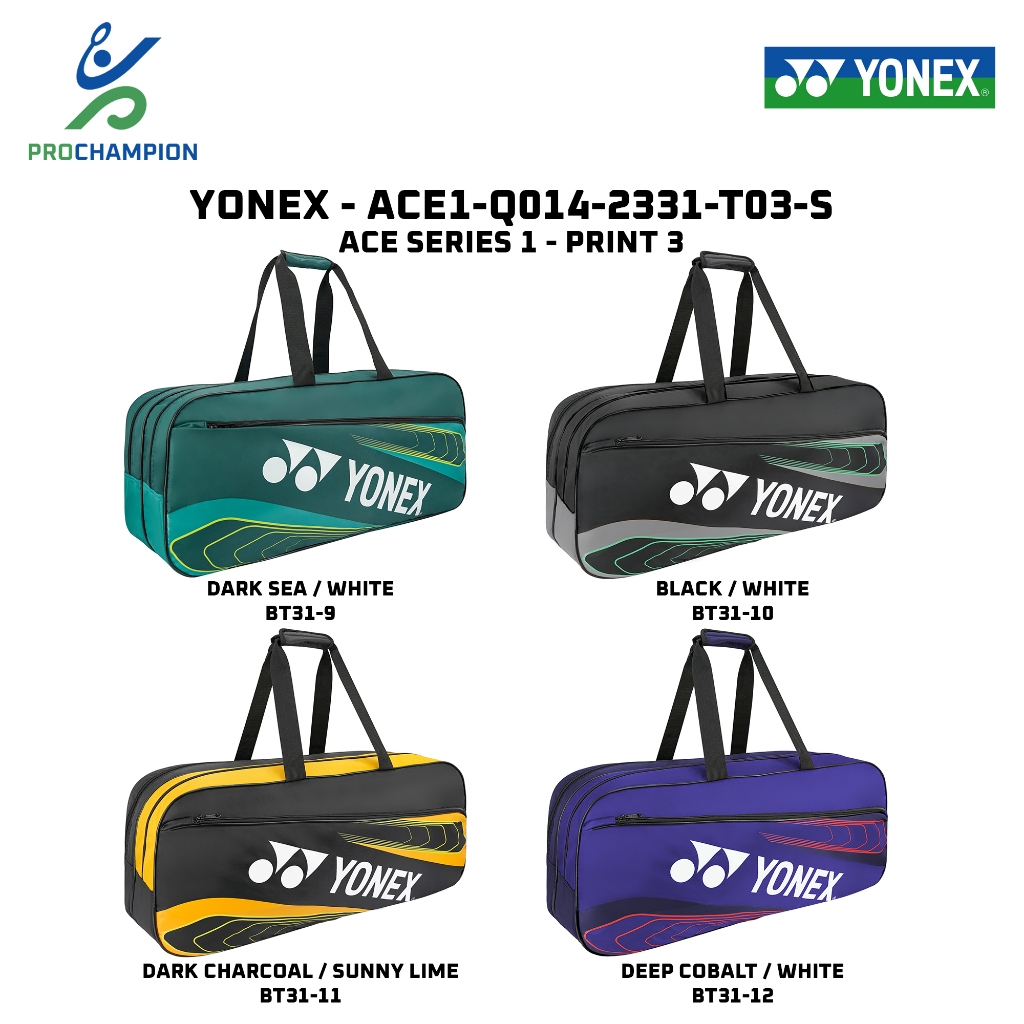 New! Yonex Tournament Ace 1 Box Badminton Bag Q014 2331 T03 BT31 Print 3 | Shopee Malaysia
