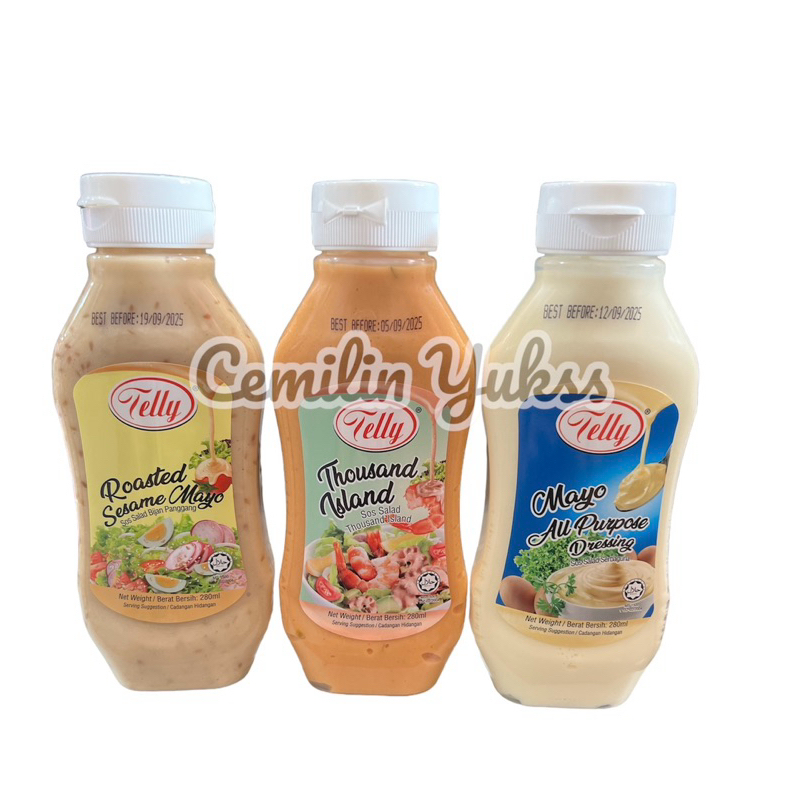 Telly Mayonnaise 280ML Roasted Sesame Mayo Salad Dressing Mayonnaise ...