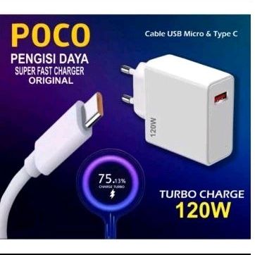 Xiaomi/poco 120 Watt Charger Shell M12, USB Micro and Type-C Flash ...