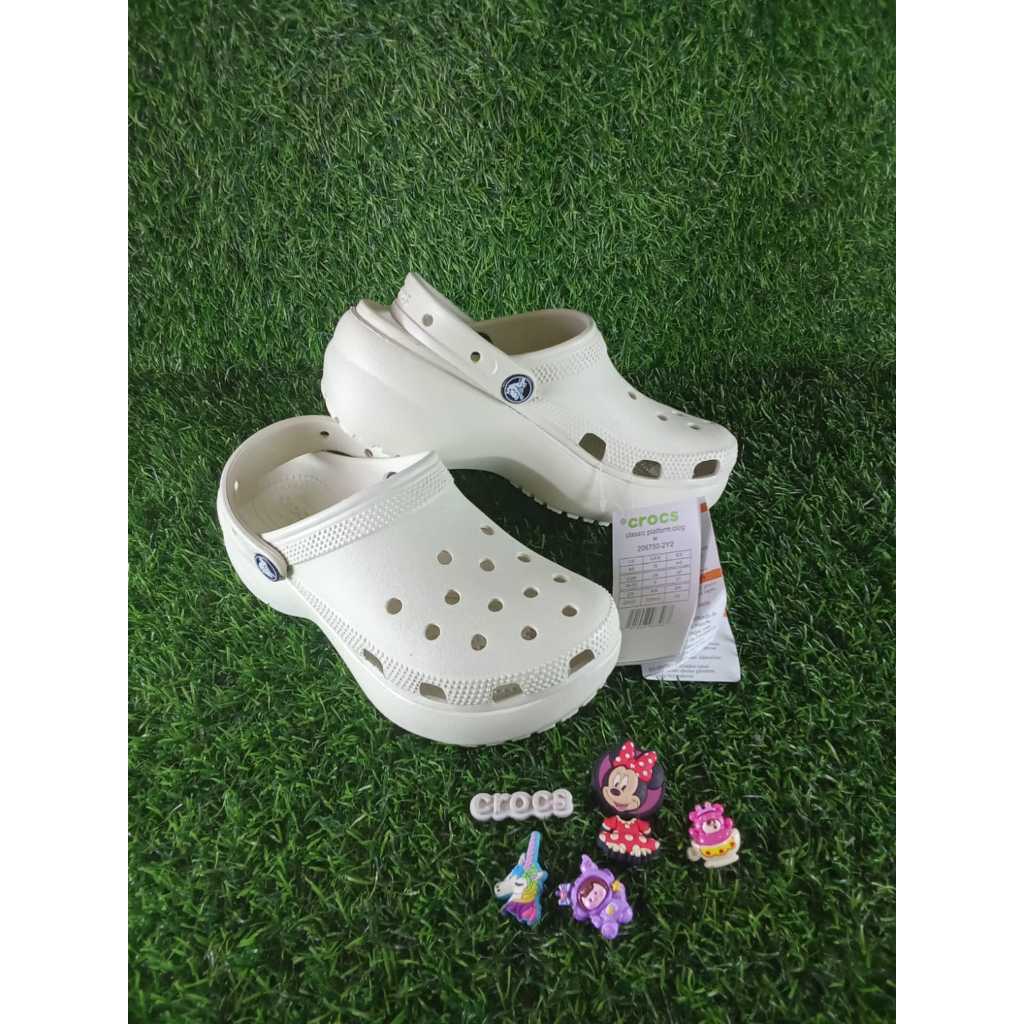 Original PLATFORM CROCS SANDALS / SANDALS - BONE | Shopee Malaysia