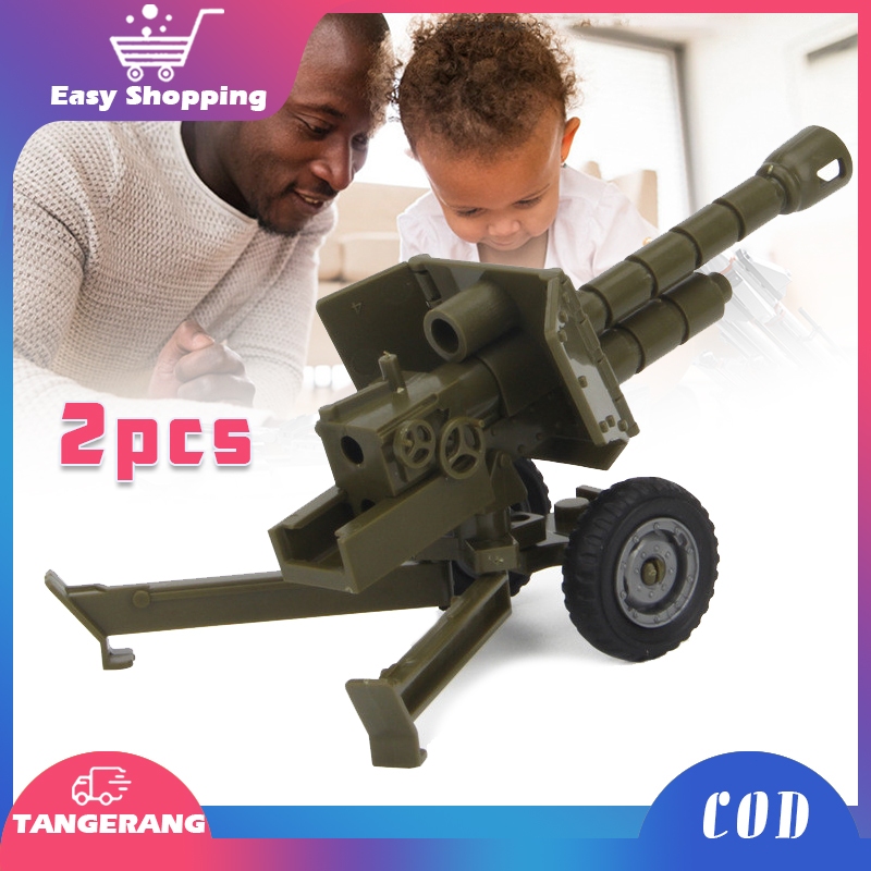2set Of Heavy Artillery Howitzer Toy 3d Puzzle Howitzer Building Blocks ...