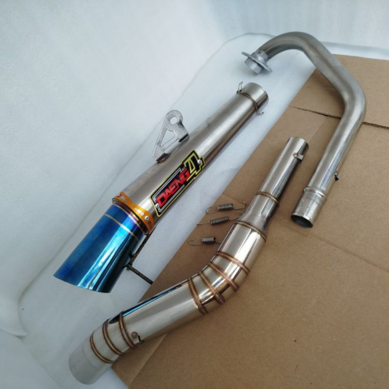 Daeng sai4 Exhaust muffler Canister 51mm+big elbow open pipe open specs ...