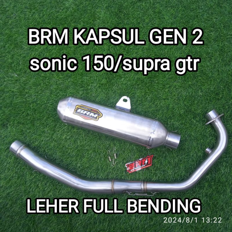 Brm RACING CAPSULE exhaust gen 2 grade A SONIC 150 SUPRA GTR full ...