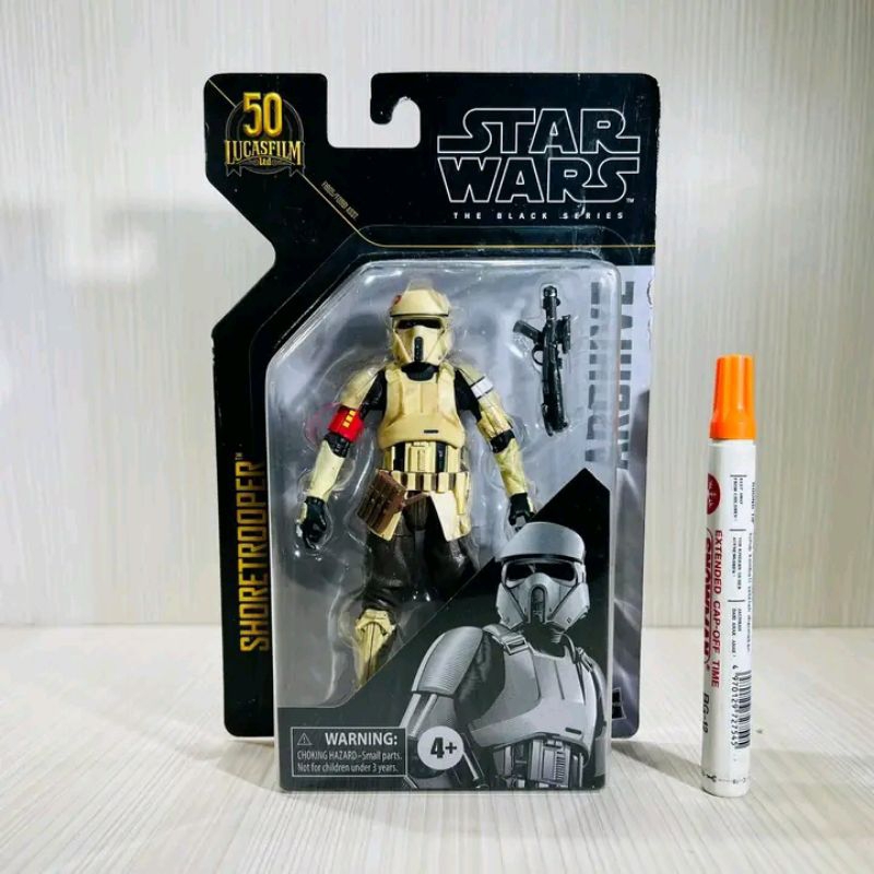 Starwars shoretrooper action figure toy 50th lucasfilm blackseries original hasbro good details ...