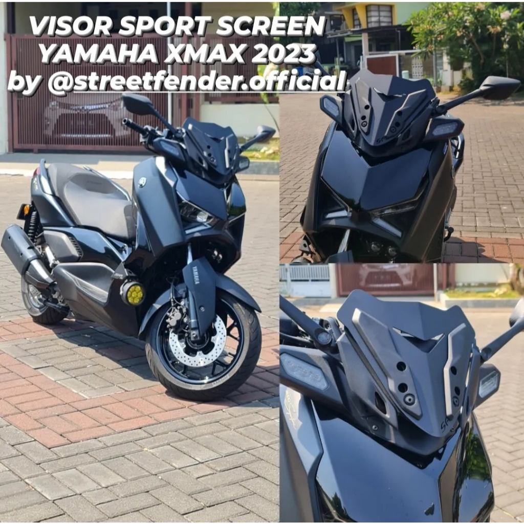 Visor Headlight/Windscreen/Windshield/Fly Screen Yamaha XMAX 250 by ...