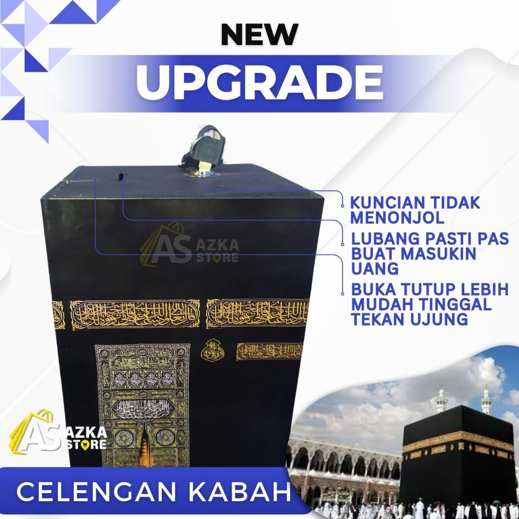 Piggy Bank Ka Bah Key Jumbo Ori Islamic Kaaba Shape | Shopee Malaysia