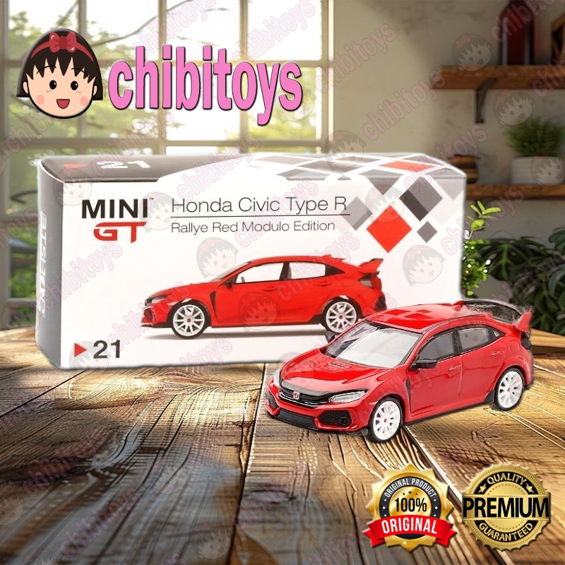 MERAH MINI GT HONDA CIVIC Type R RALLYE RED MODULO EDITION - RED EF ...