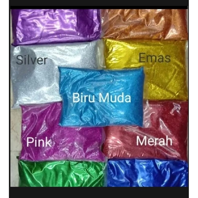 PUTIH Glitter POWDER POWDER POWDER 500 GRAM, 1/2 KG - White .pb ...