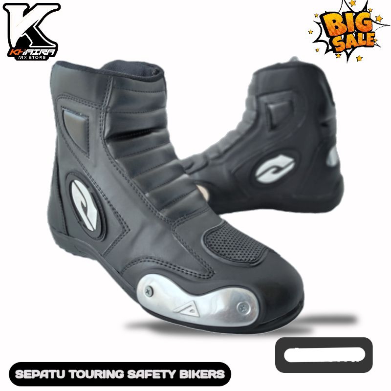 NEWEST MEN'S MOTORCYCLE TOURING BIKERS BOOTS SLIDING SAFETY | Shopee ...