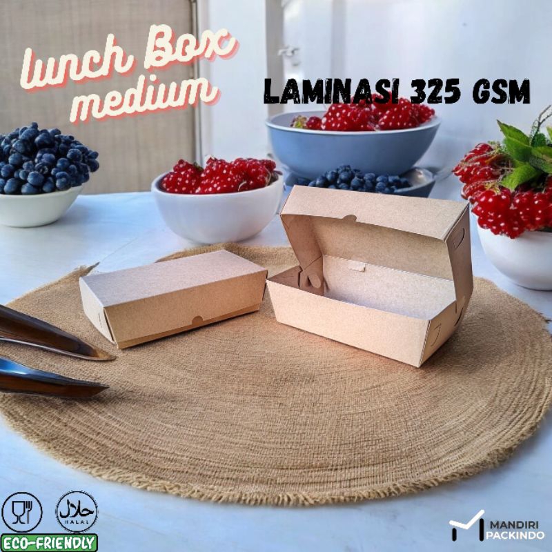 Medium Laminated Paper Lunch Box 100 pcs 325 gsm | Medium laminated ...